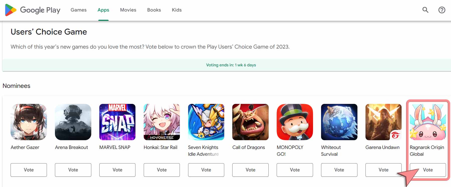 RAGNAROK : FOREVER LOVE | Ragnarok Origin - Google Play Users Choice 2023